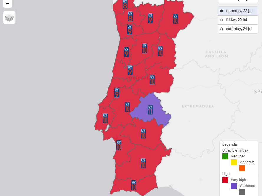 Very High UV risk across Portugal today - The Portugal News